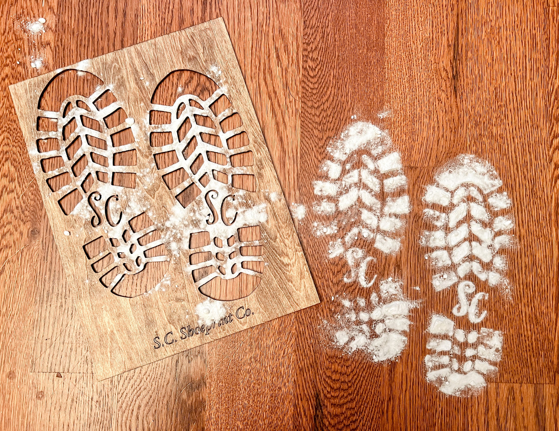 Santa Shoe Print Stencil – Henderson Wood Products